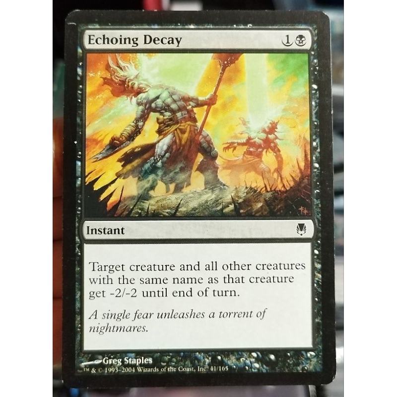 Echoing Decay (Magic the gathering) | Shopee Philippines