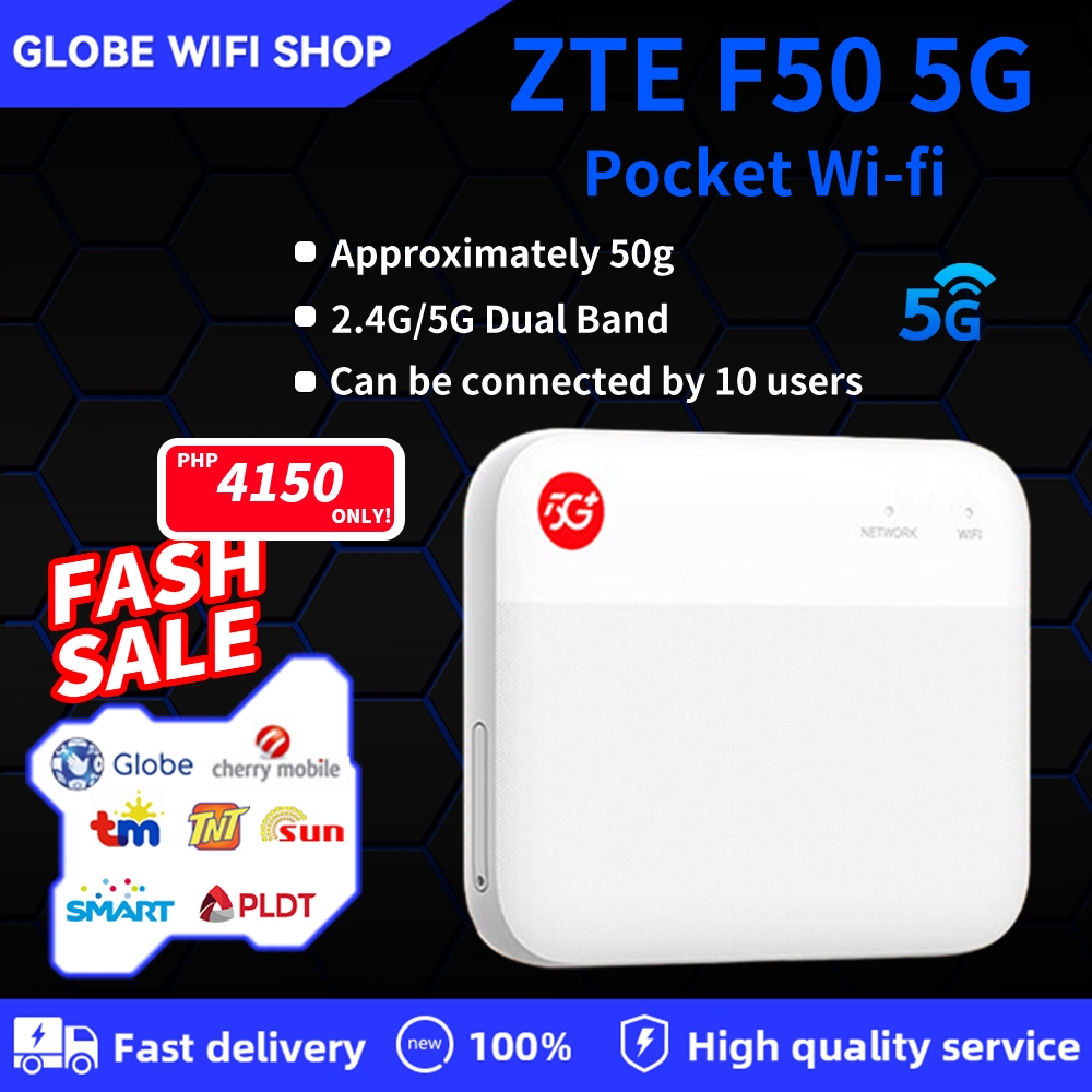 ZTE F50 5G Pocket WiFi Support SA+NSA and Sub-6GHz Frequency Band ...
