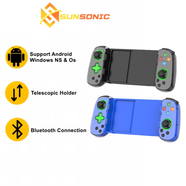 Sunsonic D7 Telescopic Mobile Phone Bluetooth Game Controller For ...