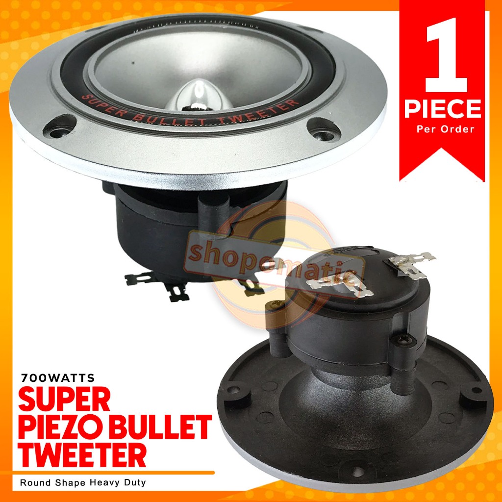 700W Round Piezo Bullet Tweeter Heavy Duty | Shopee Philippines