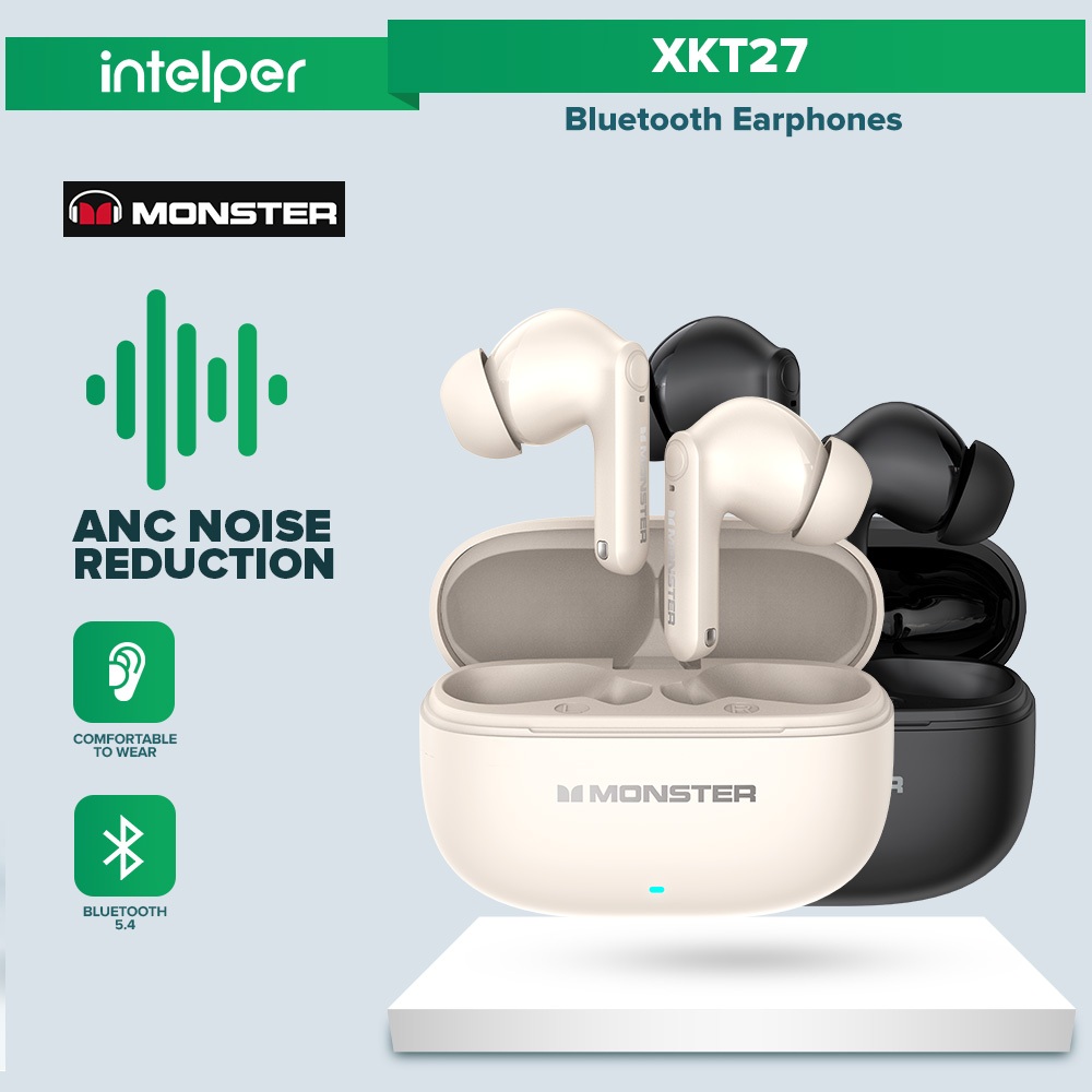 Intelper Monster XKT27 Bluetooth 5.4 Earphones HD Call Noise Reduction ...
