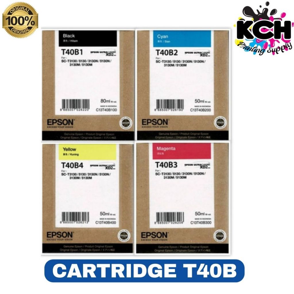 Original Epson T40B Ink for SC-T3130N SC-T3130 SC-T5130 | Shopee Philippines