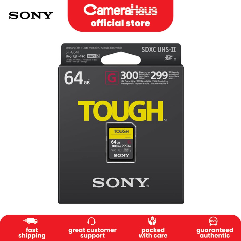 Sony 64GB SF-G TOUGH Series UHS-II SDXC Memory Card | Shopee Philippines