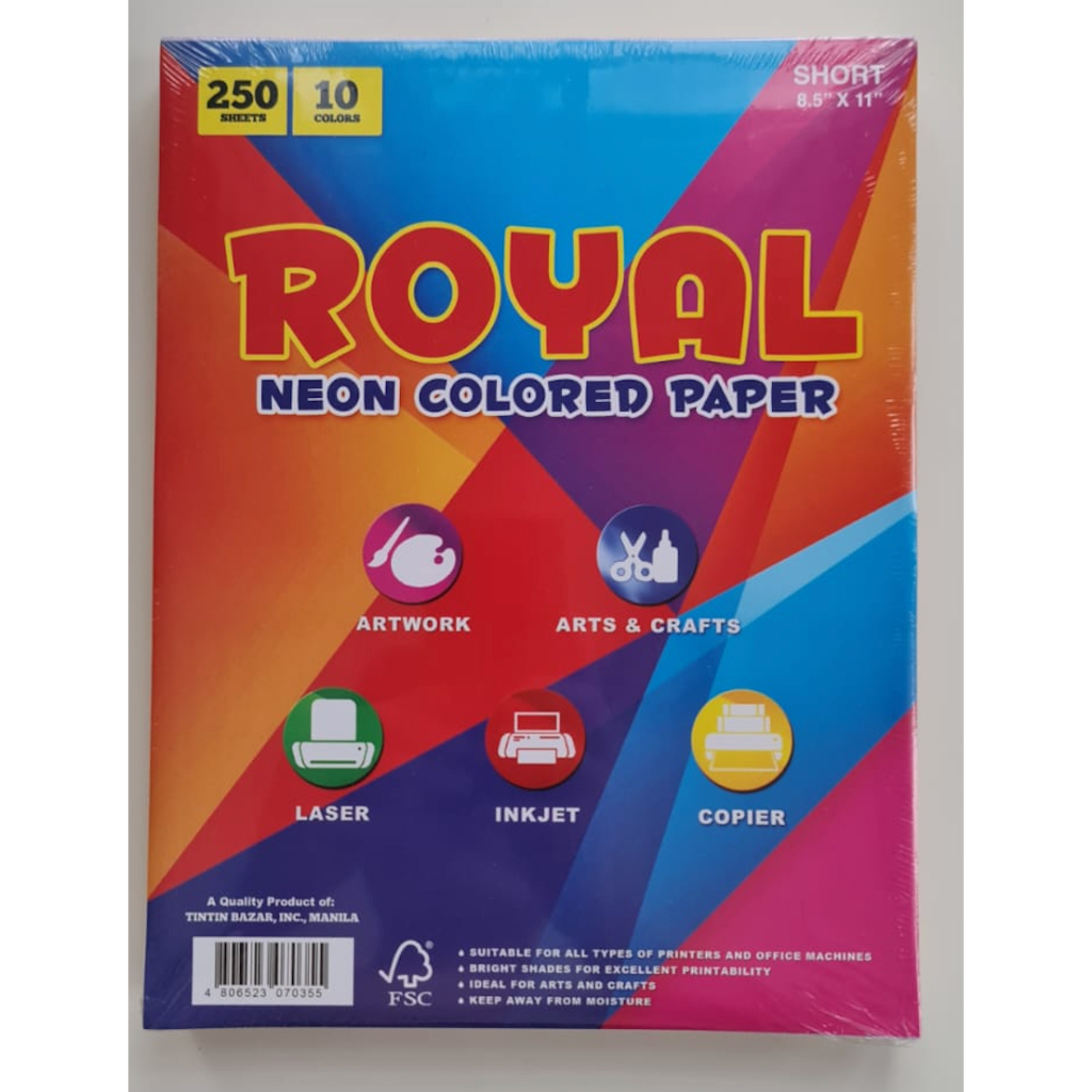 ROYAL NEON COLORED PAPER | Shopee Philippines