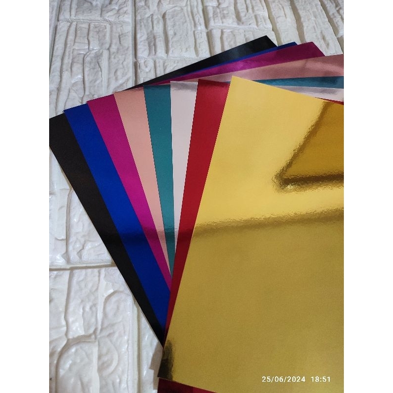 12"x12" Mirror Foil Cardstock 250gsm and 300gsm | Shopee Philippines