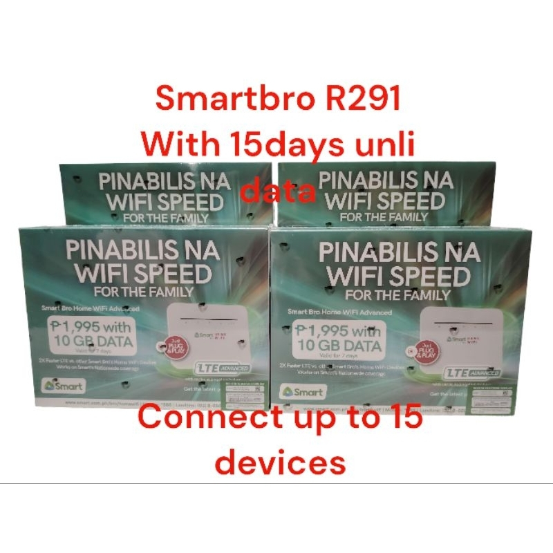 Smart Bro Prepaid Home Wifi LTE-Advance ( Boosteven-R291 ) | Shopee Philippines