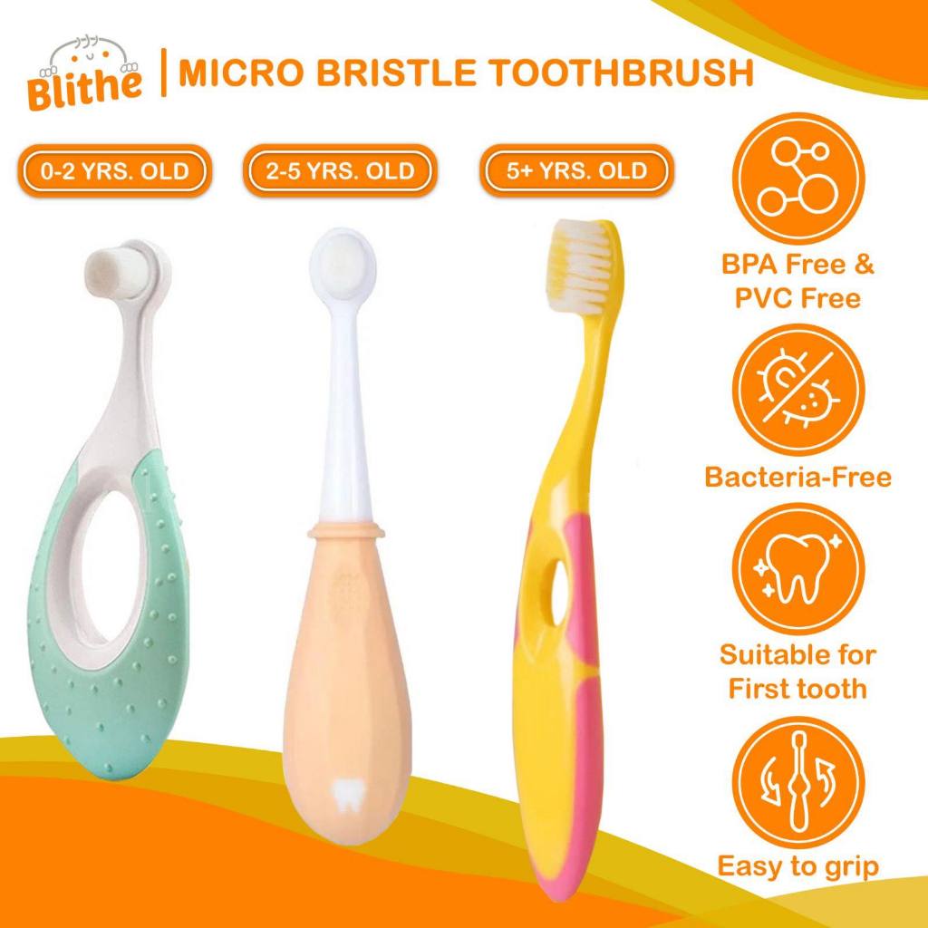 Blithe Baby Micro Soft Bristle Toothbrush Toddler Boy Girl Tooth Brush ...