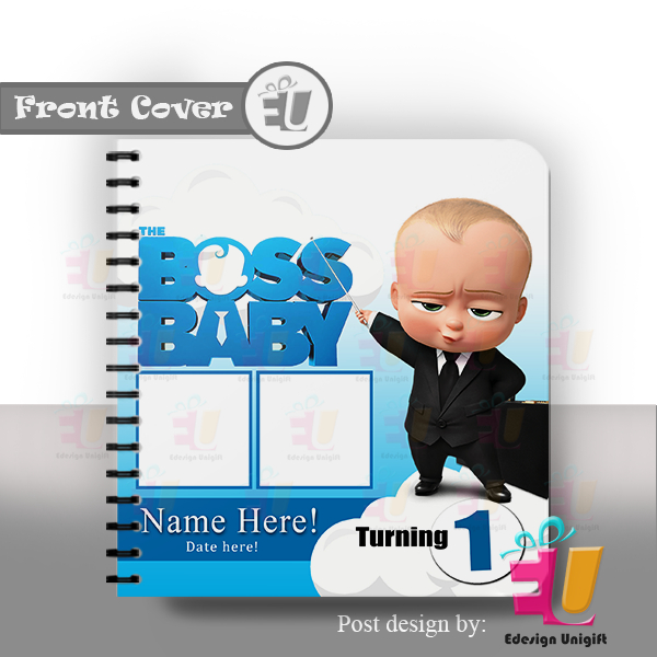 Customized Boss Baby Notebook / Souvenir / giveaways / gift / birthday ...