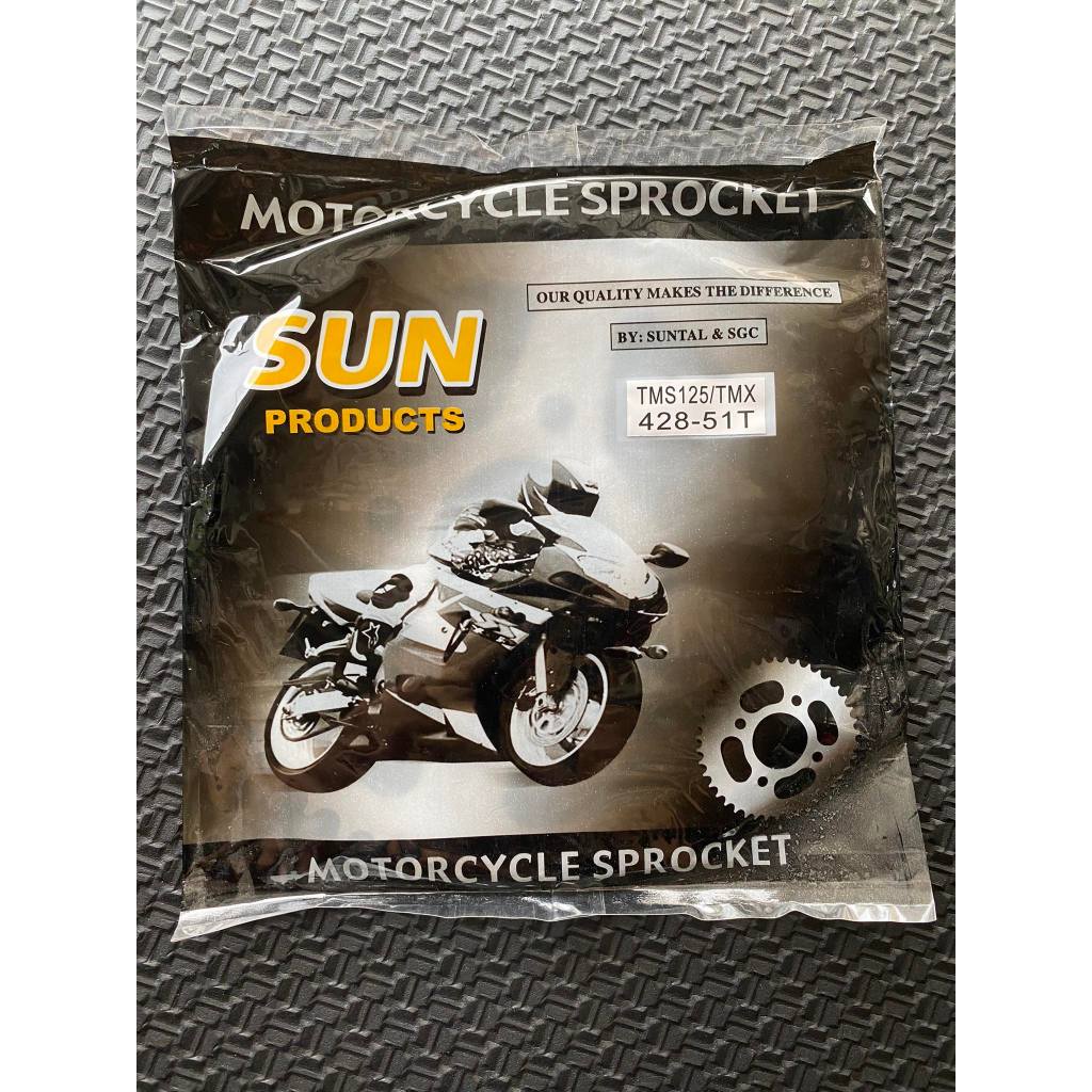 51T SUN Sprocket TMX 155/125, Rusi125/150/175, Motoposh 125/150/155 ...