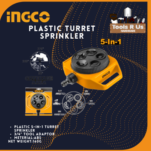 INGCO Plastic Turret Sprinkler HPS33061 | HANDTOOLS | MERVILLE | Shopee ...