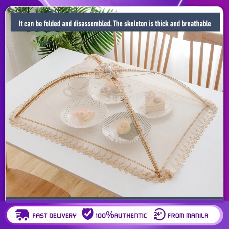Food Cover Foldable/Collapsible Pop Up Food Net Cover/Table Food Cover ...
