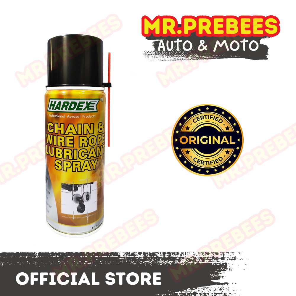 HARDEX CHAIN AND WIRE ROPE LUBRICANT SPRAY 400ml | Shopee Philippines