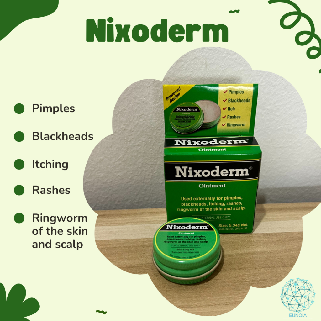 ORIGINAL Nixoderm Ointment 5.34g for Pimples, Blackheads, Rashes ...