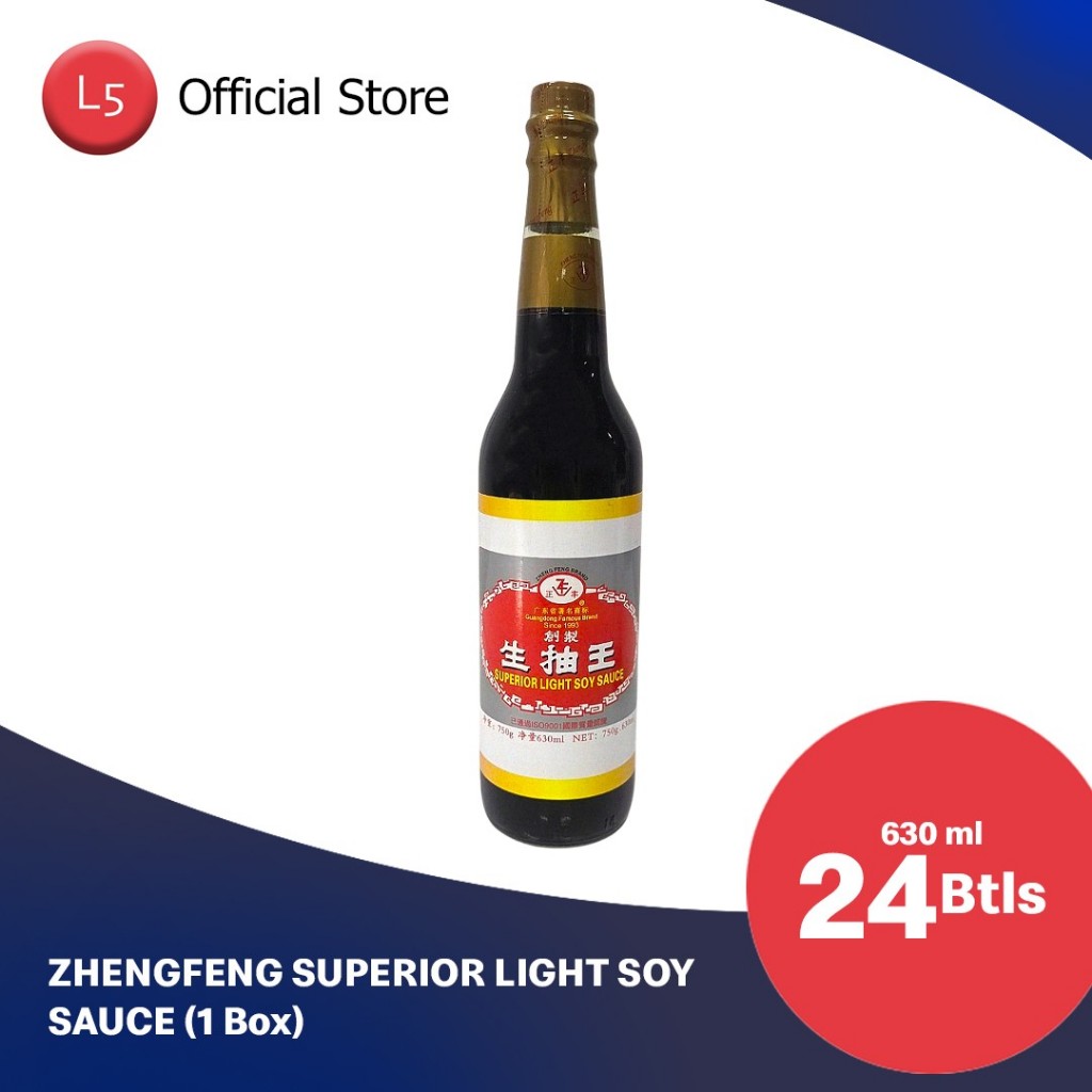 Zheng Feng Light Soy Sauce 630ml x 24 (1box) | Shopee Philippines