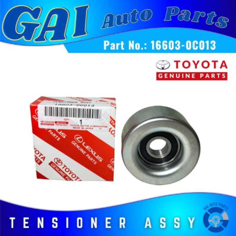 TOYOTA Pulley Tensioner Assy for Hilux, Fortuner, Innova (16603-0C013 ...