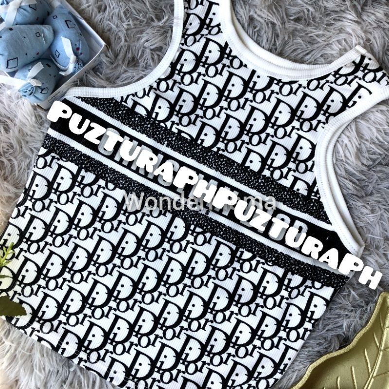 SILK PRINT KNITTED RACER BACK (HINDI NABUBURA) | Shopee Philippines