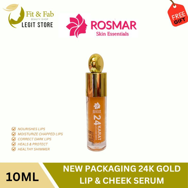 Authentic Rosmar 24k Lip and Cheek Serum 10ml ( Lip and Cheek Tint ...