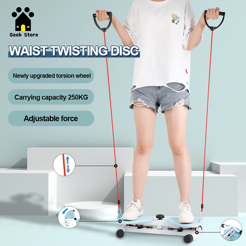 Waist Twister Disk Fitness Gym Equipment Shaper Twister Disk with Rope ...