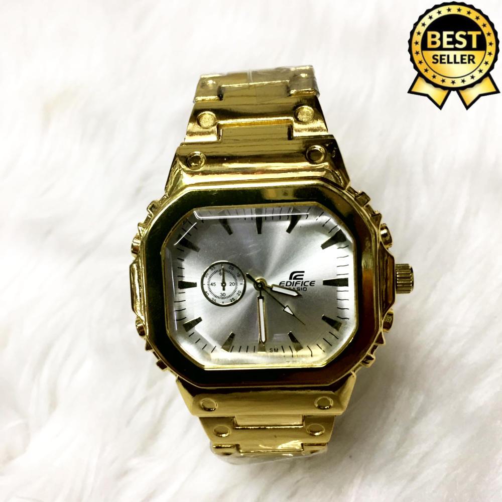 Casio Wheel Edifice Analog 1 Chronograph Square Silver Dial Pure ...