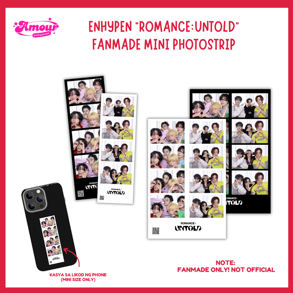 ENHYPEN MINI PHOTOSTRIP FILMSTRIP 2PCS (AmourPrints) vher | Shopee ...