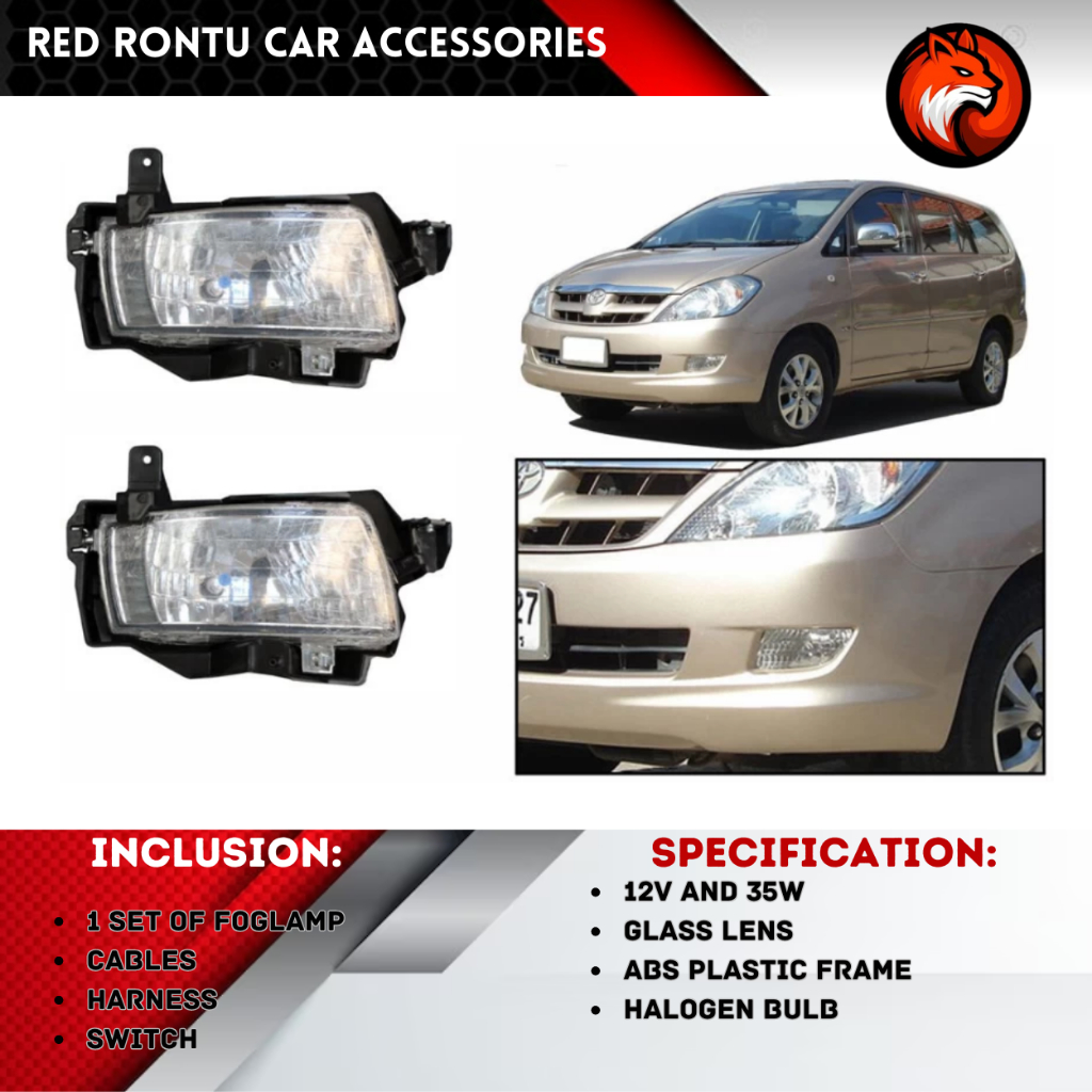 Toyota Innova 2009-2011 Foglamp - Foglight Assembly Set, exterior car ...