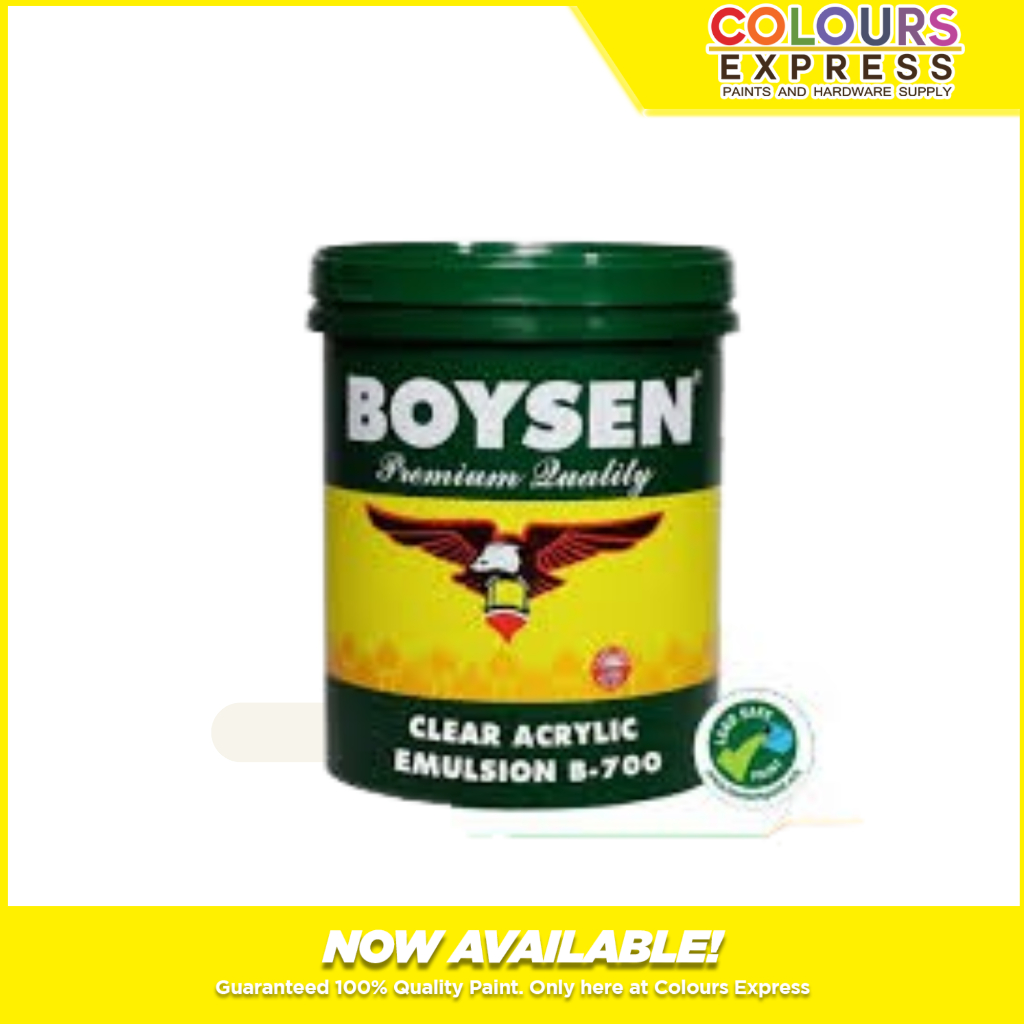 Boysen Clear Acrylic Emulsion B-700 4L and 1L for Interior and Exterior ...
