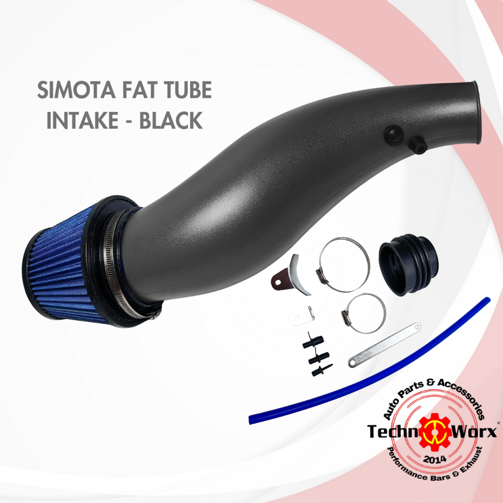 Simota Fat Tube BLACK Air intake Twin Charger Racing System filter maximum air technology honda ...