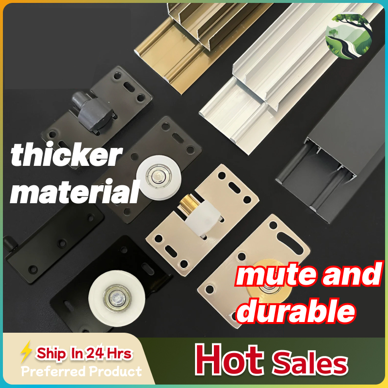 Wardrobe Sliding Door Track Rail And Pulley Caster 1 Meter sliding door ...