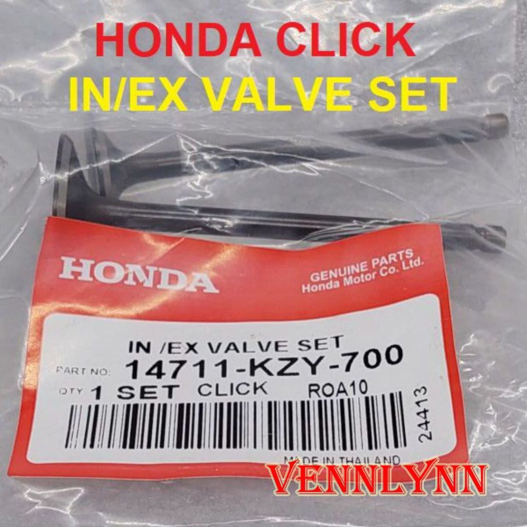 [VL] Honda CLICK 125 INTAKE EXHAUST VALVE SET 14711-KZY-700 Genuine ...