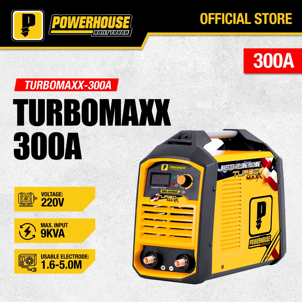 Powerhouse Portable Inverter Type Arc Mma Welding Machine TURBOMAXX ...