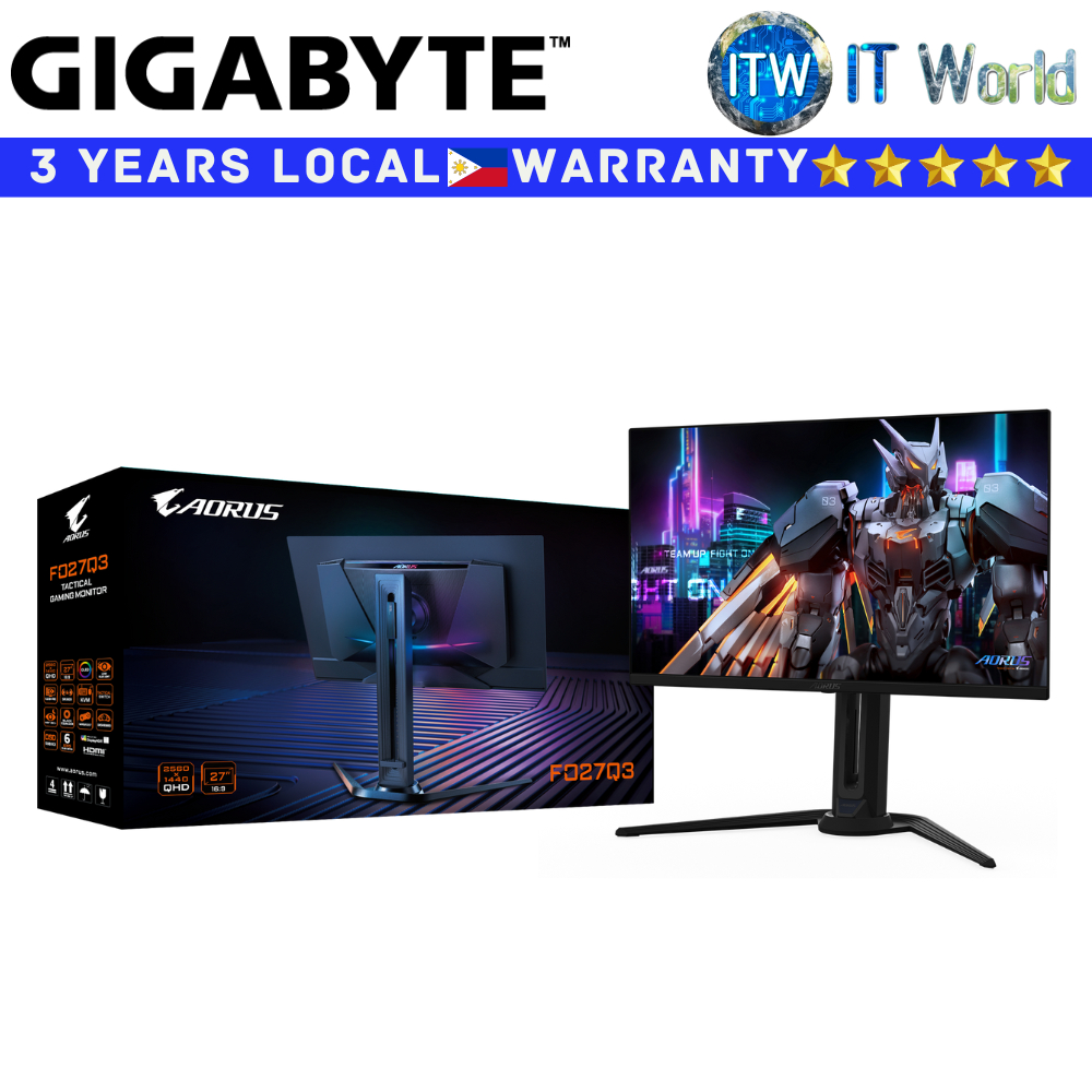 Gigabyte Aorus Gaming Monitor FO27Q3 27" QHD / 360Hz / OLED / 0.3ms GTG ...