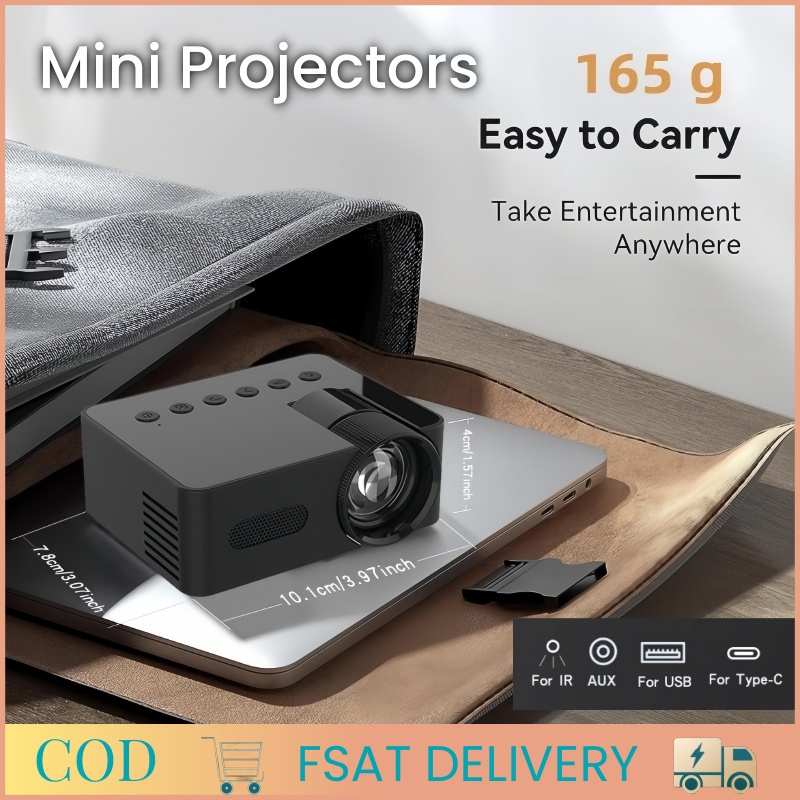 Mini projector for phone Full HD 1080P Portable home theater android ...