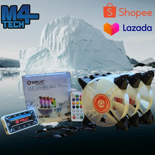 Inplay ICE TOWER V2 3-In-1 Fan Kit | ARGB Dual Sync Mode for Computer ...