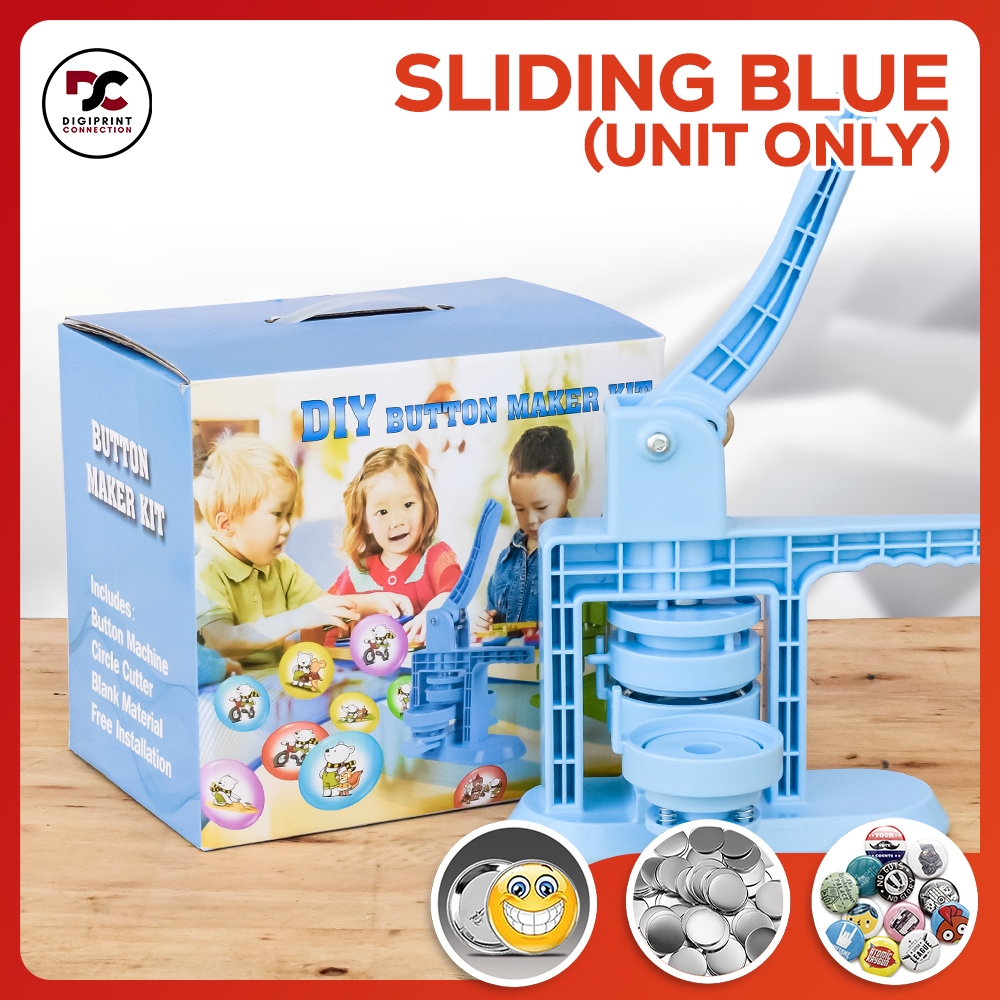 Button Pin Maker 58mm SLIDING TYPE | Manual Badge Making Machine DIY ...