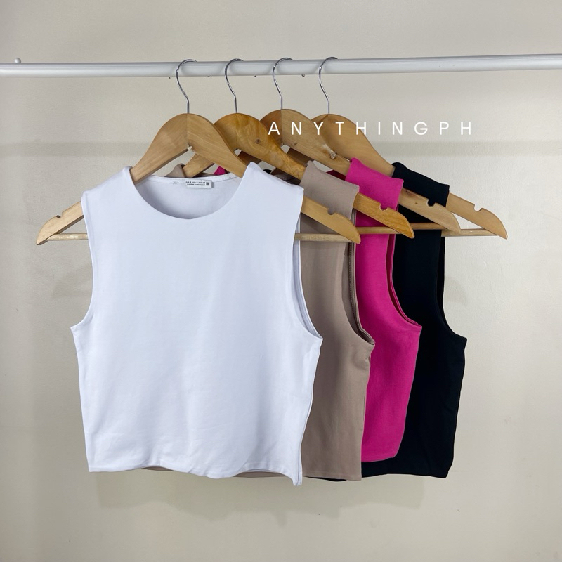 Zara Sleeveless Crop Top | Original Overrun | Shopee Philippines