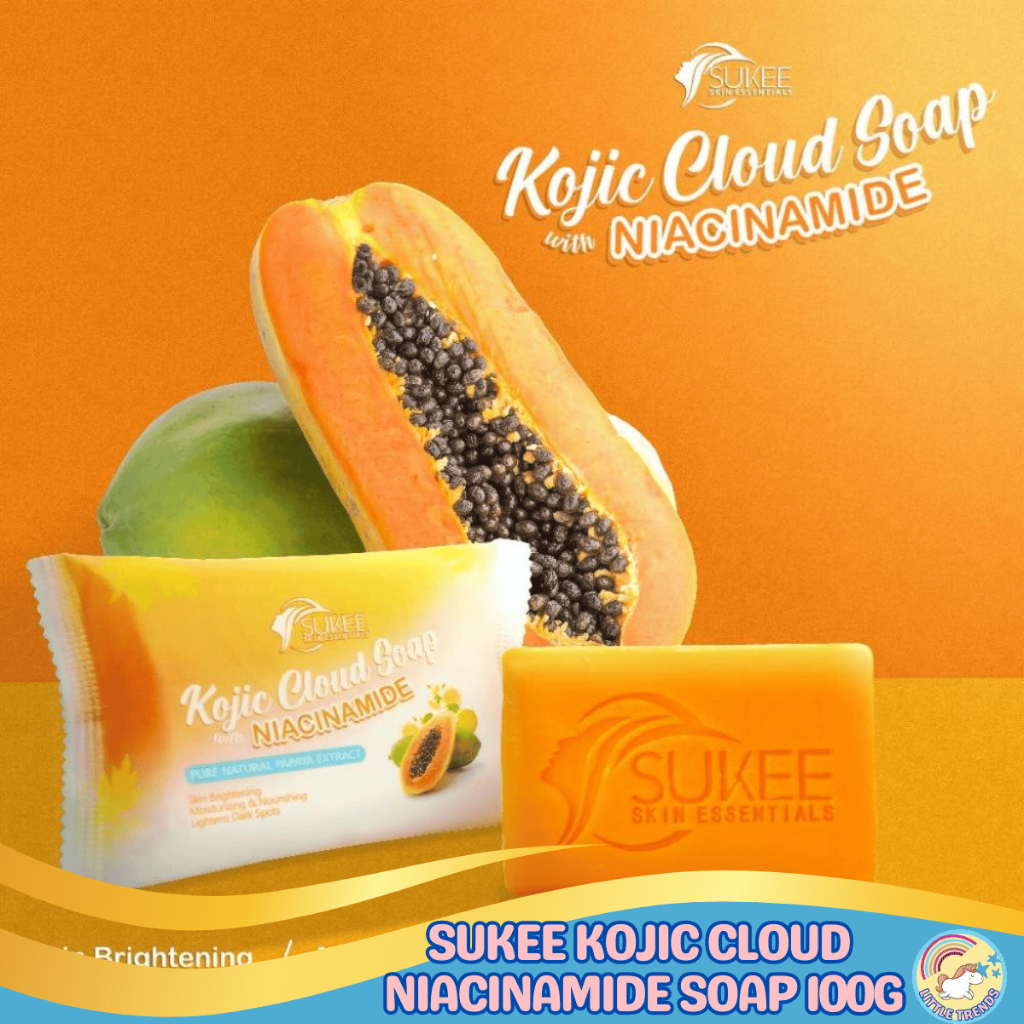 SUKEE Kojic Natural Papaya Extract and Niacinamide Cloud Soap 100g ...