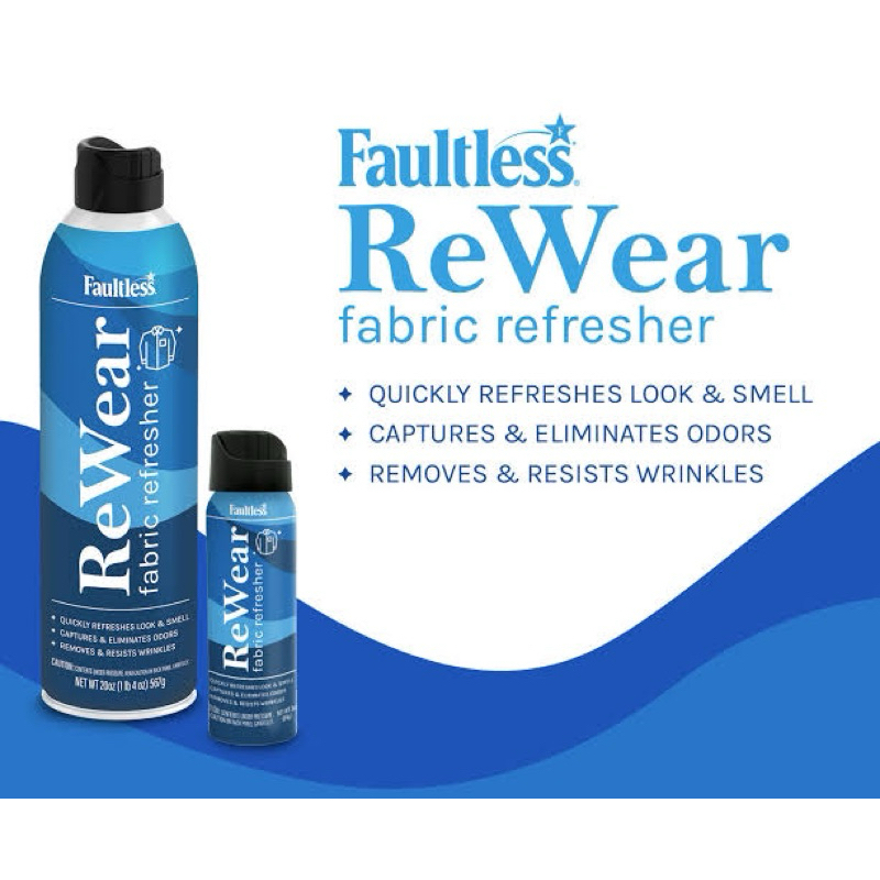 Faultless ReWear Dry Wash Fabric Refreshener Spray Removes Resist ...