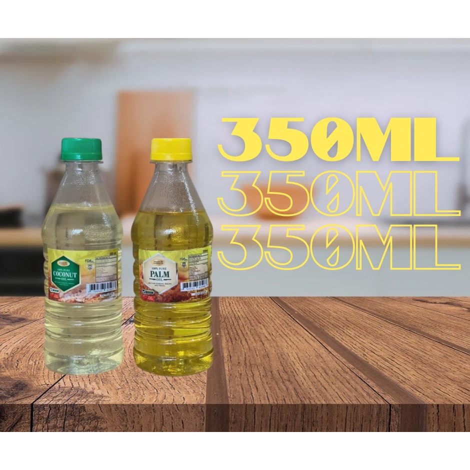 100% Pure Coconut Cooking Oil 350ML | Shopee Philippines
