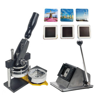 2x2 inches Square Button Pin Press Machine Fridge Magnet Machine Square ...