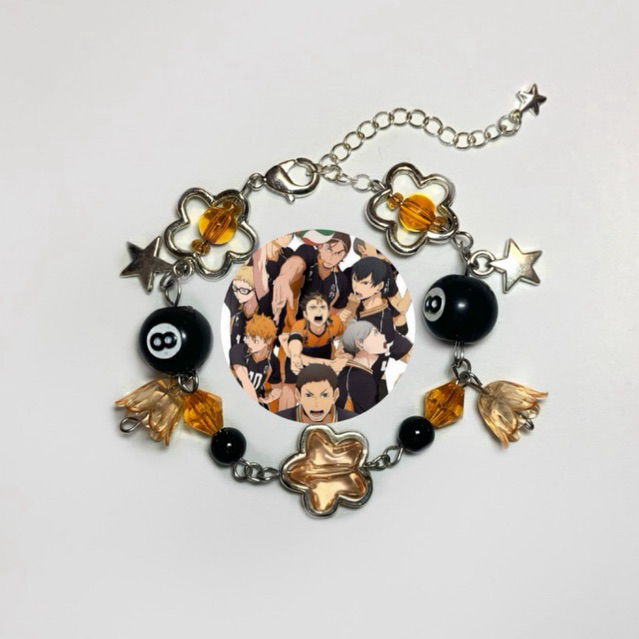 haikyuu bracelet / anime haikyuu team bracelet / haikyuu inspired ...