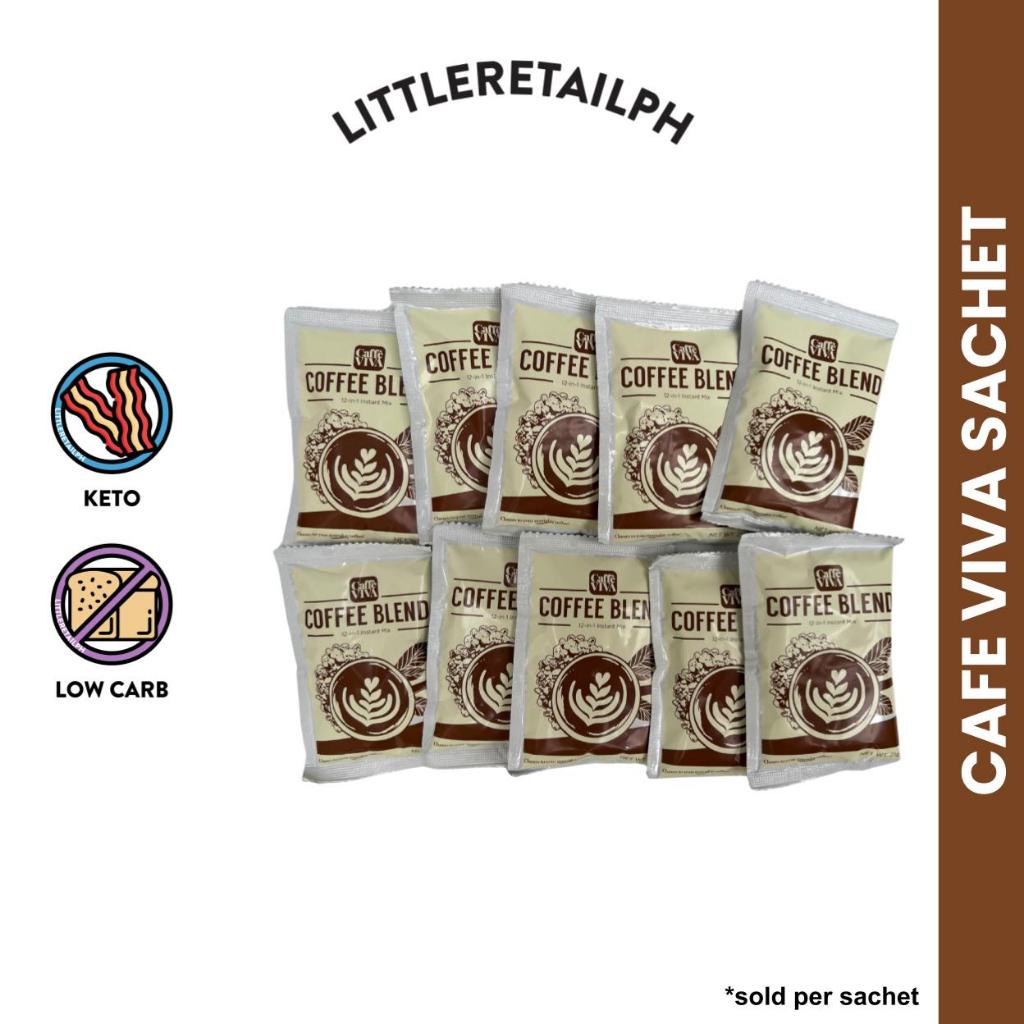 Caffe Viva SACHET instant coffee mix blend / 12-in-1 instant mix (Keto ...