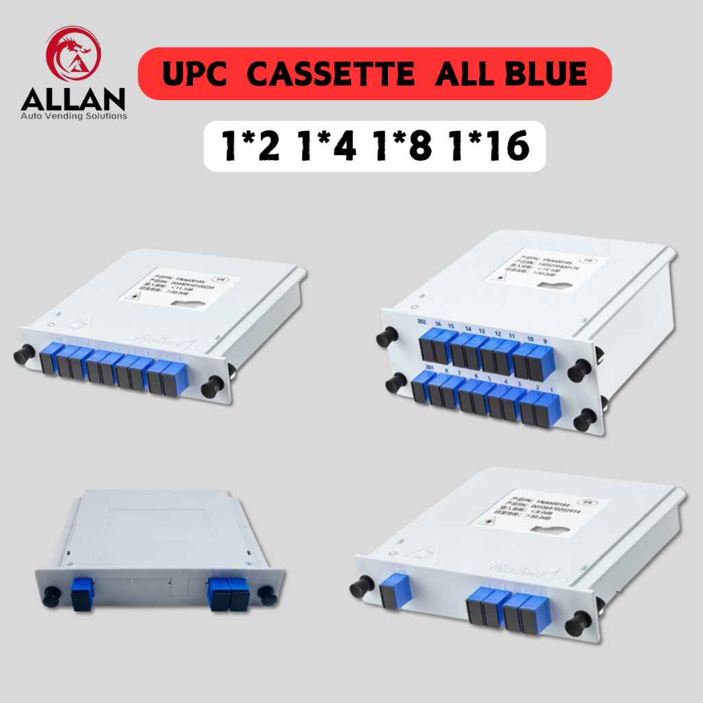 ALLAN Fiber Optic Plc Splitter 1-2 1-4 1-8 and 1-16 Insertion Outdoor ...