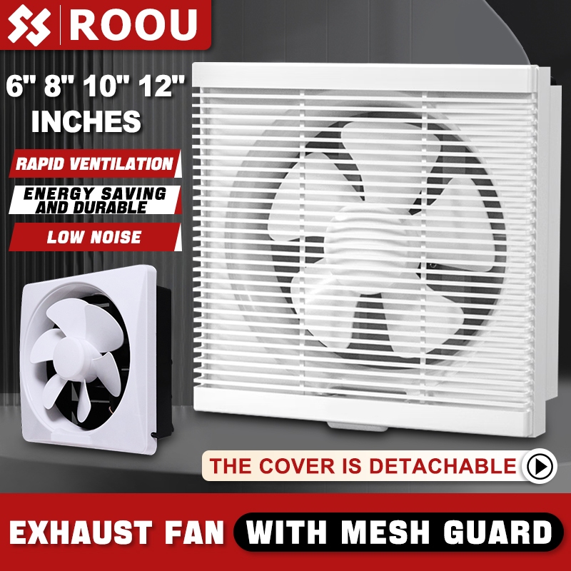 8"10"12" Strong Exhaust Fan Ceiling Standard Wall Household For Kitchen ...