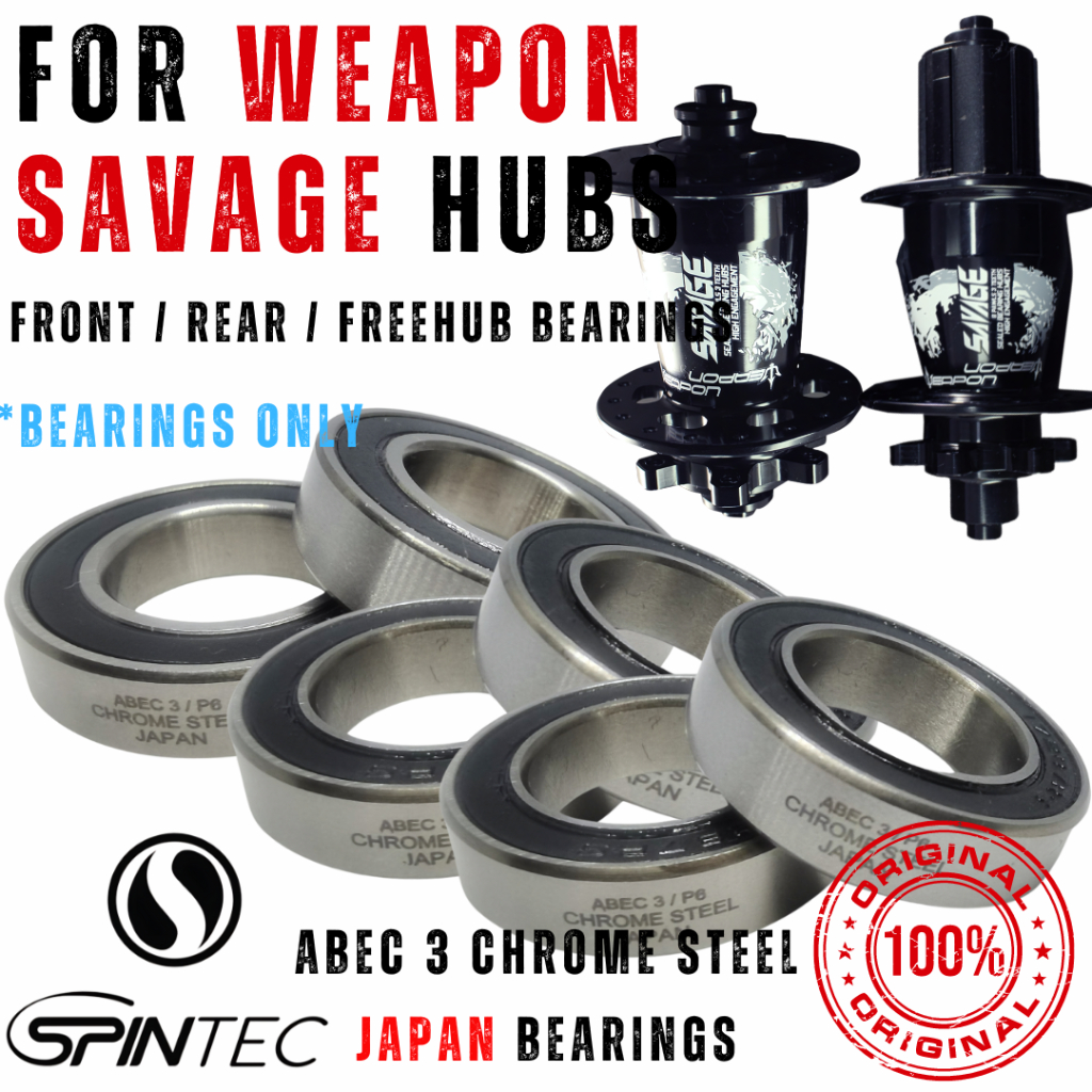 WEAPON SAVAGE HUB Chrome Steel Japan Bearings from SPINTEC (Bearings ...