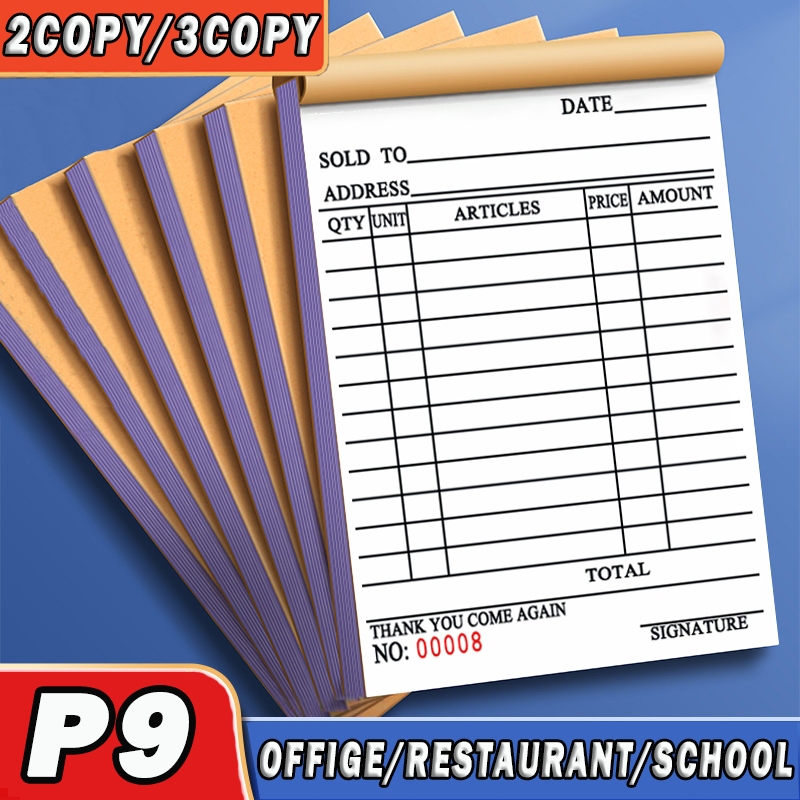 Delivery receipt sold receipt wholesale receipt with carbon Triplicate ...