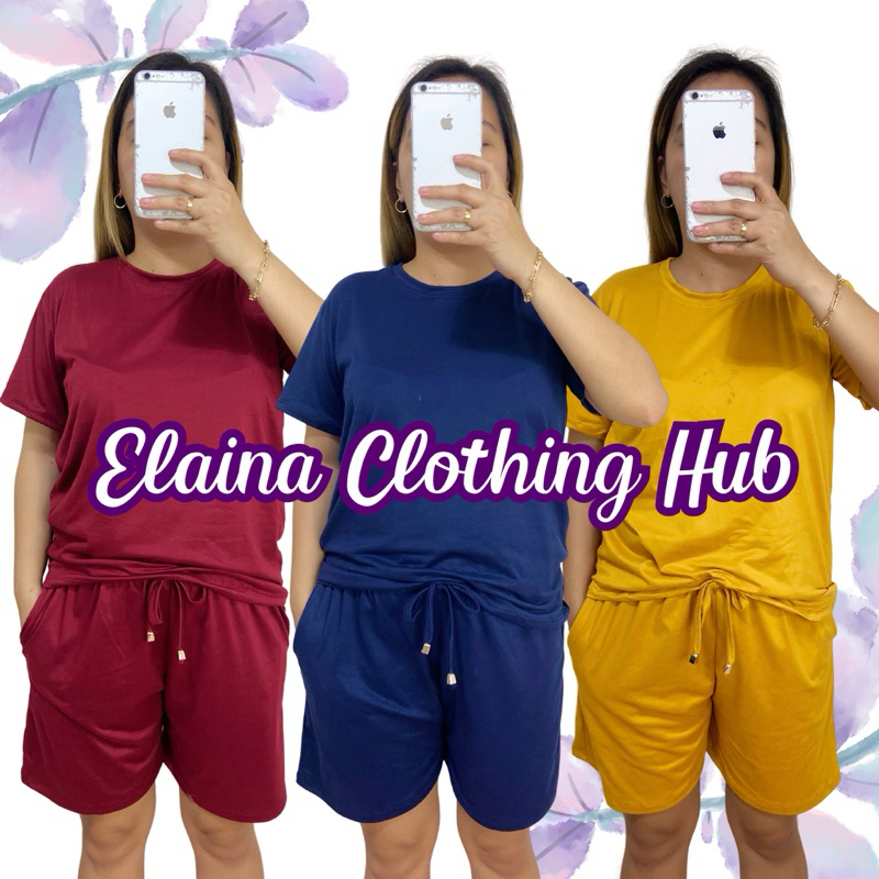 PLAIN TSHIRT SHORTS TERNO WITH TWO SIDE POCKETS AND BELLS| TSHIRT ...