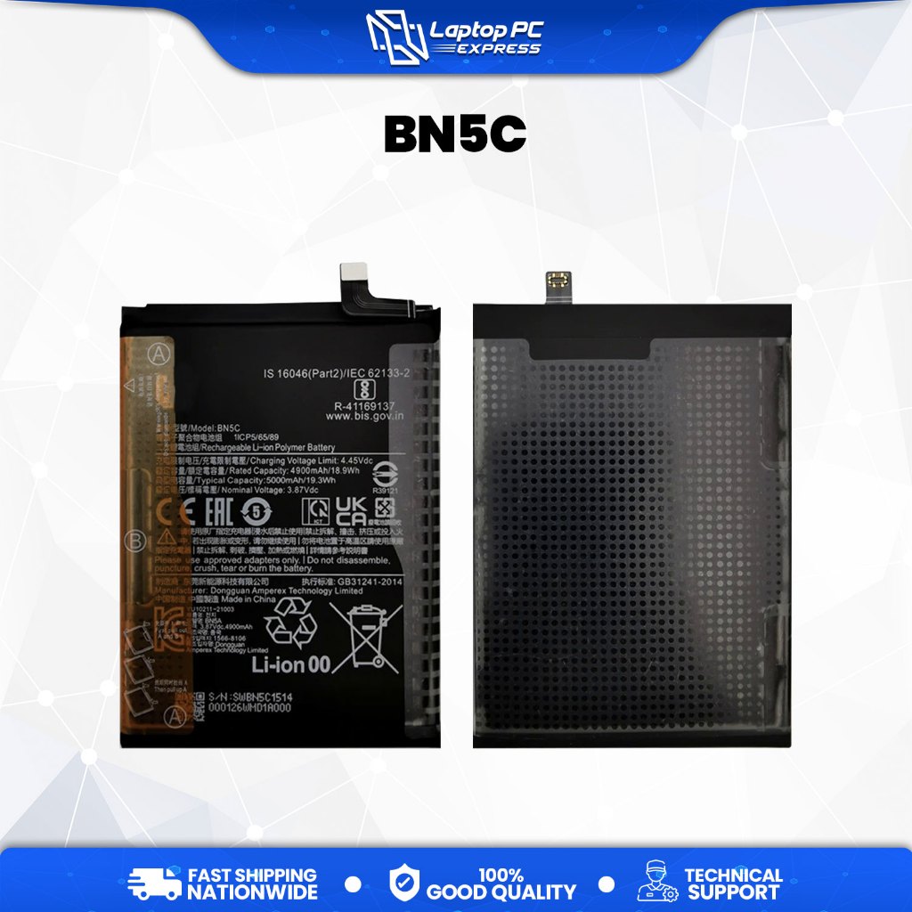 Xiaomi Poco M4 Pro 5G 2021 Cellphone Battery BN5C 3.8V 19.3Wh 5000mAh ...