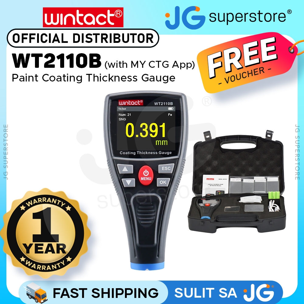 Wintact WT2110B Digital Paint Thickness Gauge, Wired / Bluetooth Connectivity | Shopee Philippines