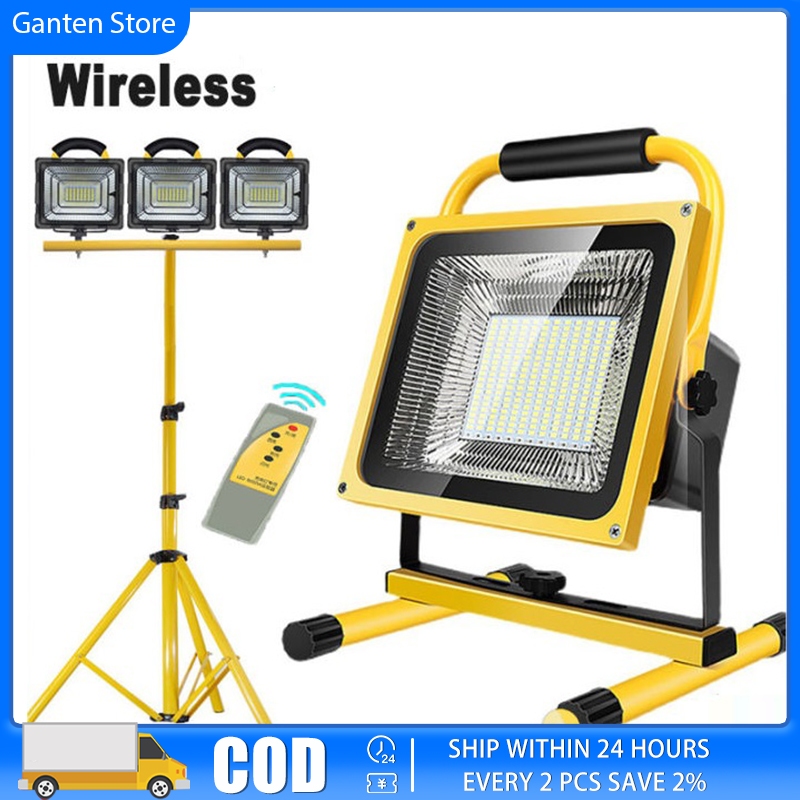 LED Rechargeable Emergency Light Flood Light Stand 1.8M 3 head ...