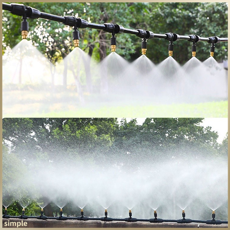 10m Automatic Watering Kits Brass Micro Misting Spray Cooling System ...
